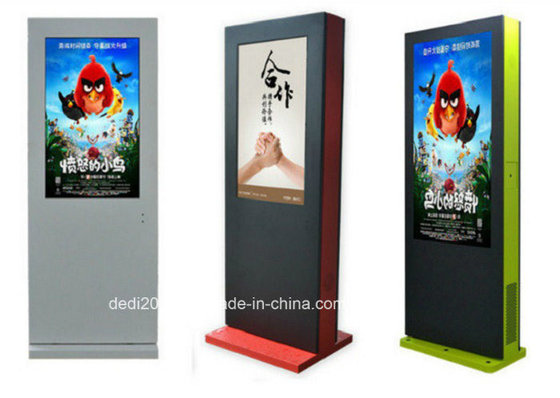 Floor Stand 43''49''55'' 65&quot; High Brightness Outdoor Vertical Digital Signage Totem WiFi Touch LCD Advertising Display K