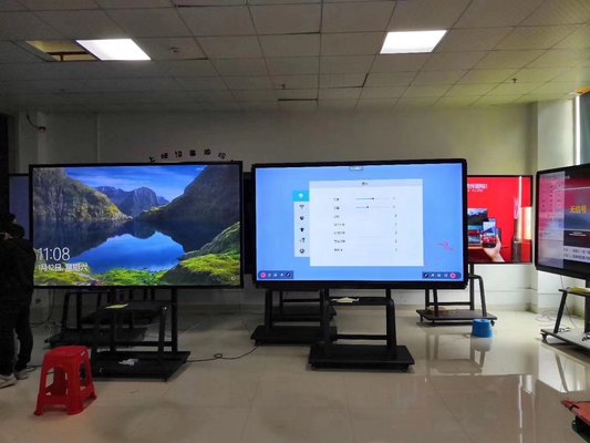 Capacitive 10 Points Touch Screen Digital Signage Digital WiFi Electronic Whiteboard 65''
