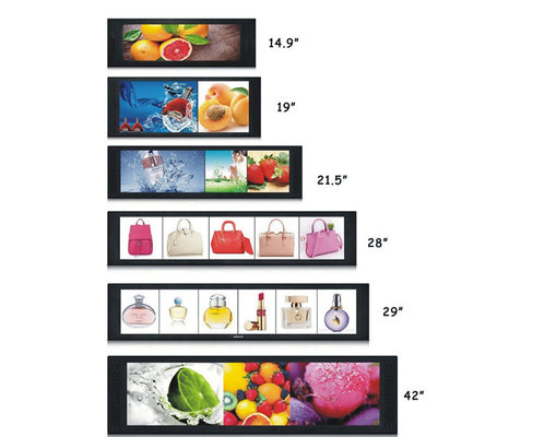 막대기 Lcd 감시자 광고 전시 넓은 시야각이 28 인치에 의하여 TFT 기지개했습니다