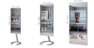 와이파이 똑똑한 거울 LCD 스크린, 상점가를 위한 LCD 거울 전시 4GB/8GB 렘