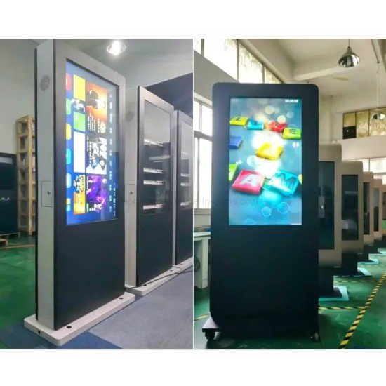 방수 옥외 간이 건축물 LCD 광고 전시 터치스크린 32/43/49/55 인치