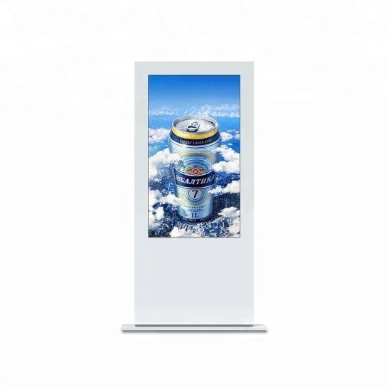 Floor Stand 43''49''55'' 65&quot; High Brightness Outdoor Vertical Digital Signage Totem WiFi Touch LCD Advertising Display K