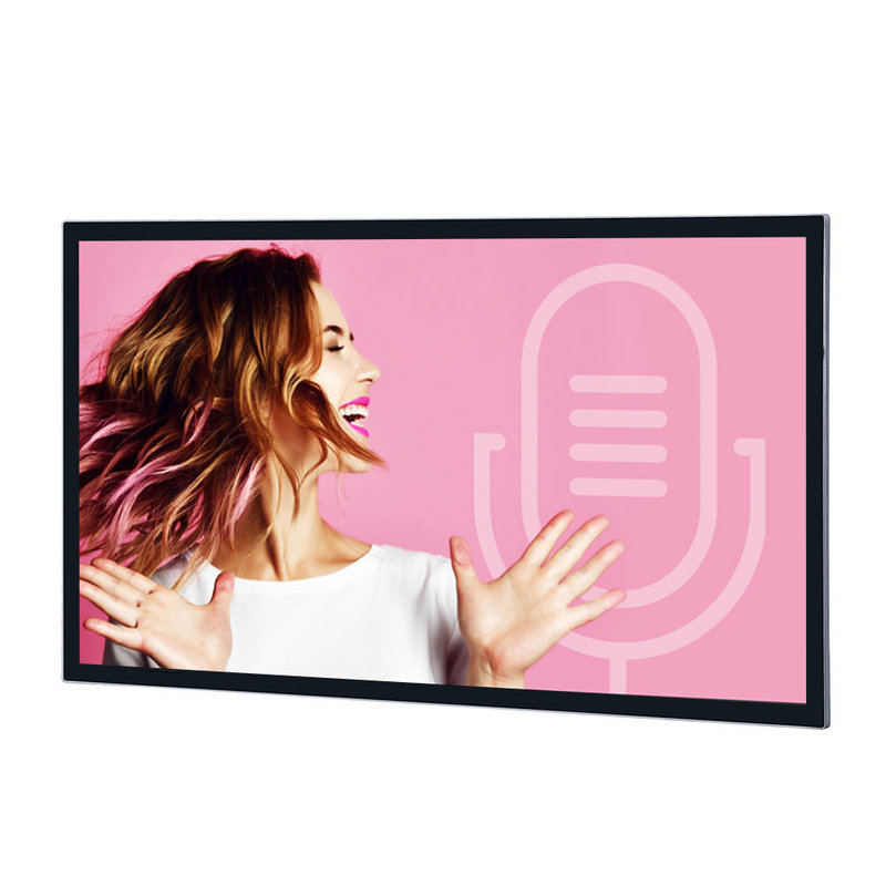 가득 차있는 HD 이음새가 없는 LCD 영상 벽 광고 전시 금속 날의 사면을 가진 21.5 인치
