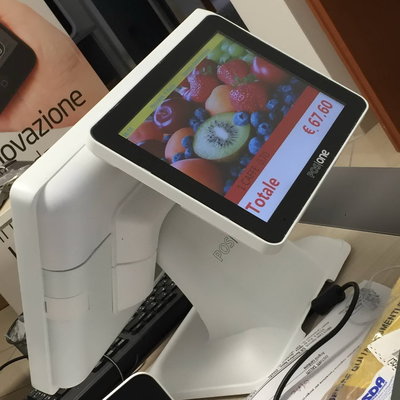 Double Displays Touch Pos Cash Registers For Small Business Capacitive