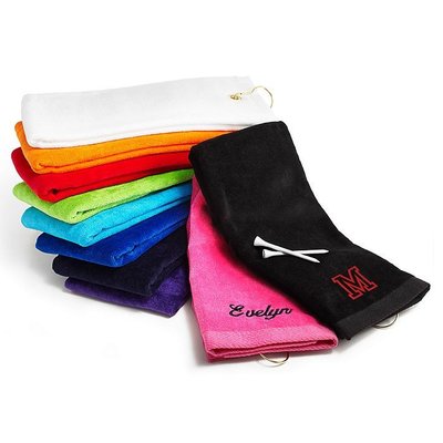 Monogrammed Golf Towels Lint Free,  Durable, Scratch-Free, Machine Washable.