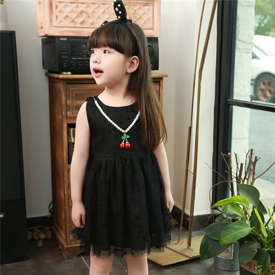 girls lace cotton party dress