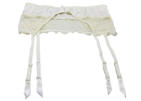 OEM White Quick Dry Womens Sexy Garter Belts  for Wedding Dress