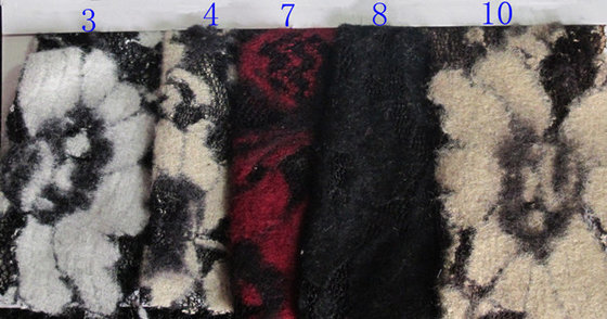 Elastic Brushed Lace Shrink Resistant Fabric For Lingerie / Underwear CY-LQ0001