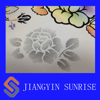 Softness Printed Bag Faux Leather Upholstery Fabric With PU Coating