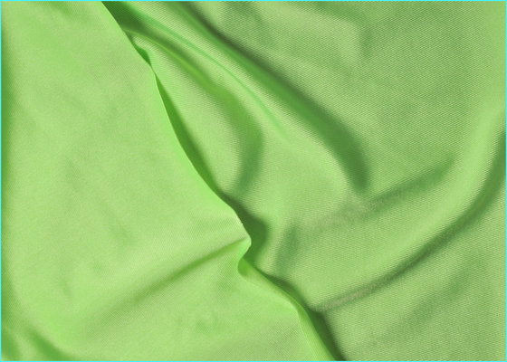 Tricot Knitting Polyester Lycra Fabric Plain Green 4 Way Stretch