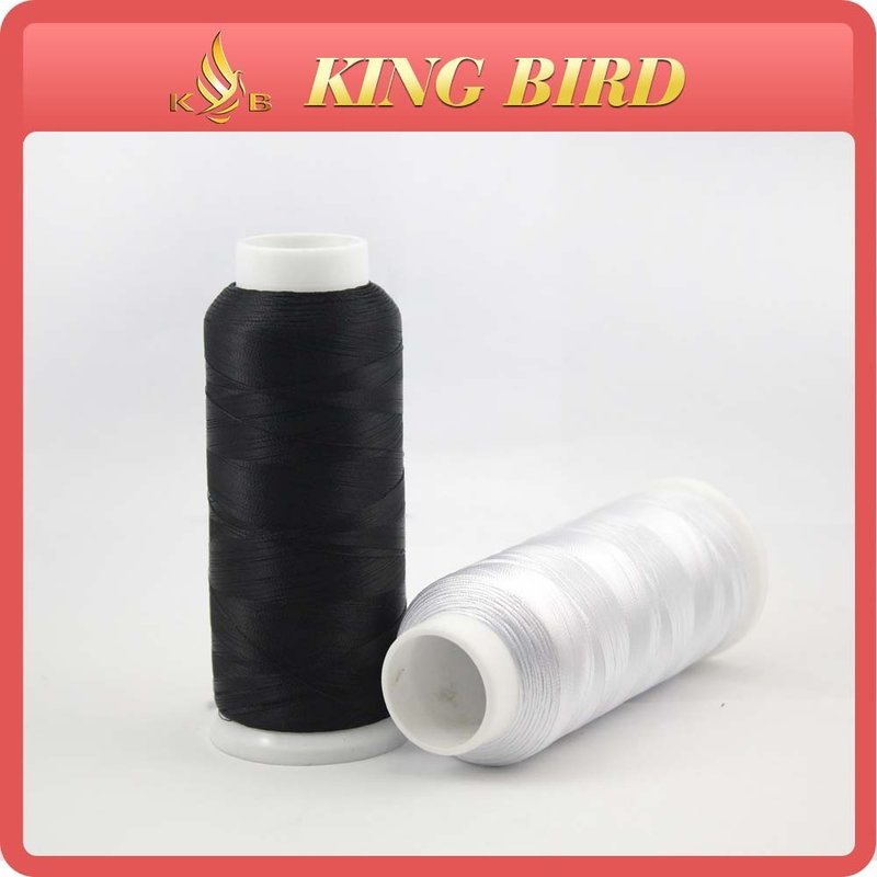 Cross Stitch rayon Filament Machine Embroidery Threads White
