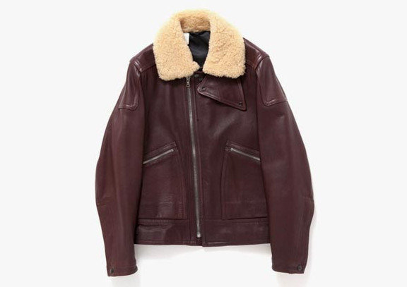 Cool 100% Polyester Padding Fur Lined Leather Jacket For Adult