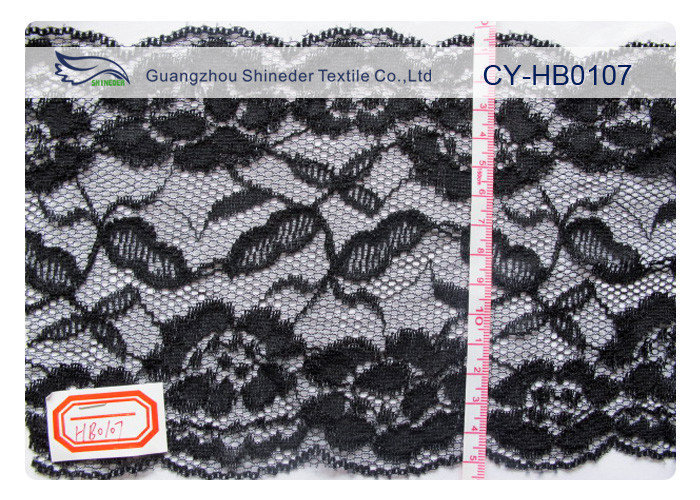 Sexy Black Nylon Lace Trim For Underwear , Nightwear CY-HB0107
