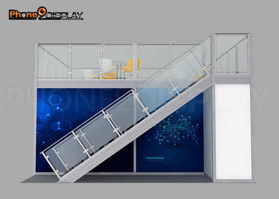 Cabines fraîches de salon commercial de 6M*6M trois systèmes modulaires ouverts latéraux de support d'exposition