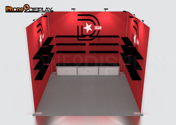 10ft Trade Show Exhibit Booths Advertising Promotion Vector Frame 3x3 Exhibition Booth