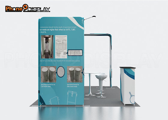 Cabine standard de conception d'exposition de cabine faite sur commande en aluminium portative de salon commercial