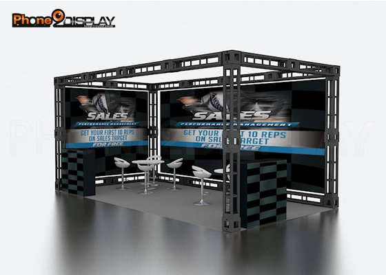 Modular 10x20 Truss Trade Show Booth Custom Design Easy Transport / Set Up
