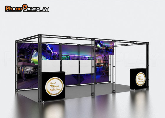 Attractive Aluminum Trade Show Booth Tension Fabric Light Box For Expo