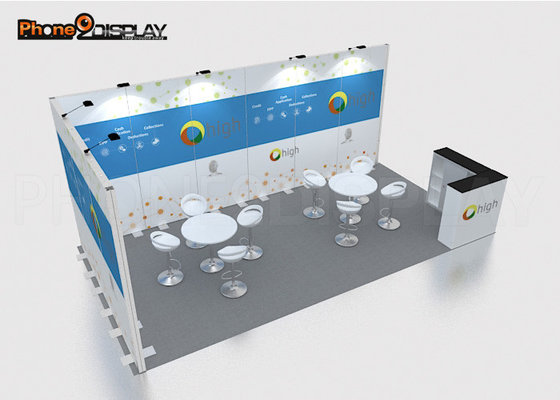 L'exposition modulaire standard se tient, cabine du salon commercial 10x20 pour l'événement juste