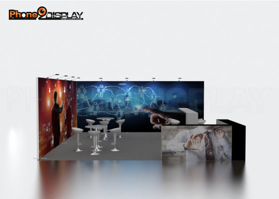 Easy Transport Trade Show Exhibit Booths / Expo Fair Exhibition Booth For Advertising