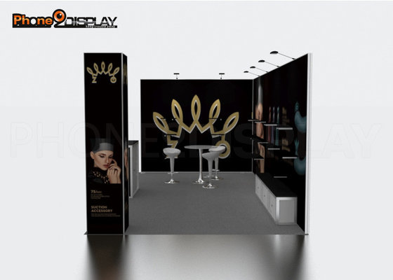 Façonnez les cabines innovatrices 10*20, cabines de salon commercial d'objet exposé faites sur commande portatives