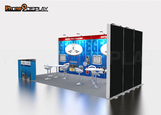 Simple Design Modular Trade Show Booth Set Up Fabric Material Trade Fair Display