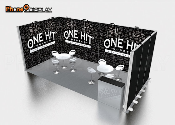 Installation facile de salon commercial de la cabine 3x3 d'exposition de taille modulaire portative de support