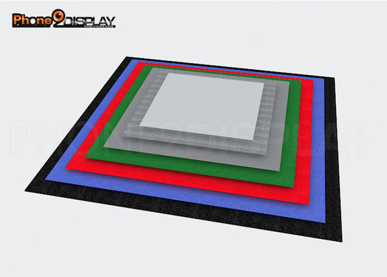 plancher de verrouillage de salon commercial d'épaisseur de 7mm/carrelages de verrouillage blancs de PVC