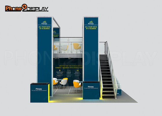 Cabine en aluminium de salon commercial de double Decker/conception modulaire portative de cabine