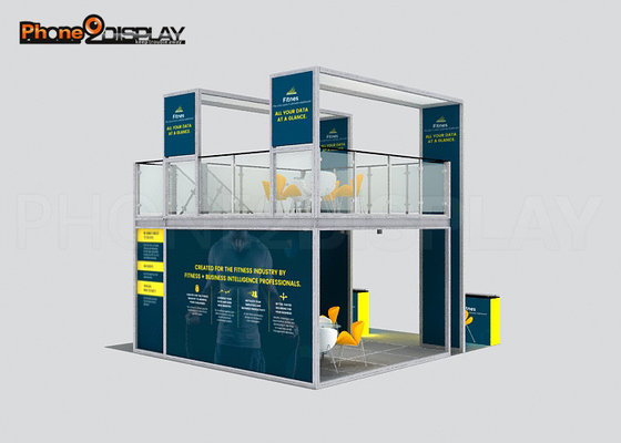 Cabine en aluminium de salon commercial de double Decker/conception modulaire portative de cabine