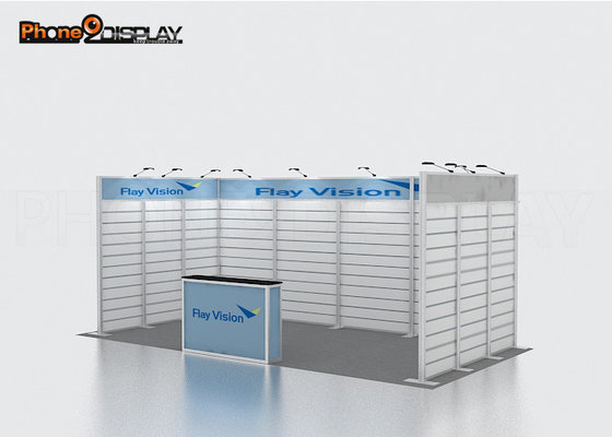 Conception de cabine d'événement de la publicité, petite cabine de salon commercial de panneau en aluminium