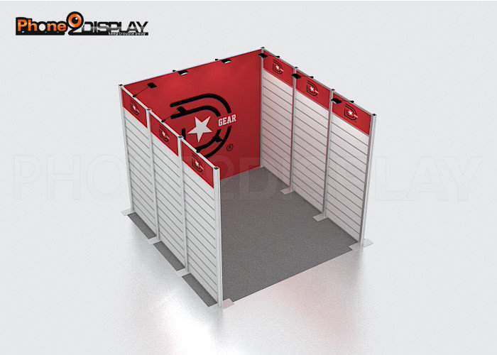 Équipement léger modulaire Slatwall de cabine de salon commercial pour accrocher des produits