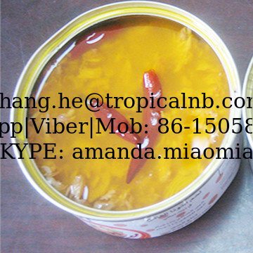 Canned tuna shredded in oil