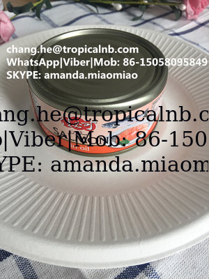 160g canned salmon in oil with boneless and skinless