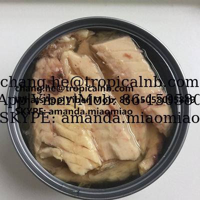 Canned mackerel loins in soybean oil