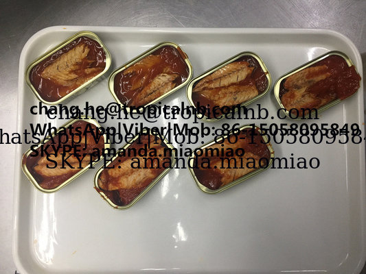 Canned mackerel fillet in tomato sauce 125g