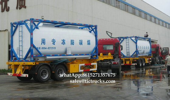 Portable iso Tank Container 20000L-24000LSolvents, antifreeze Ethylene glycol  WhatsApp:8615271357675  Skype:tomsongking