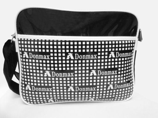 Black and White PVC Shoulder Sports Bag For Outside / Gym
