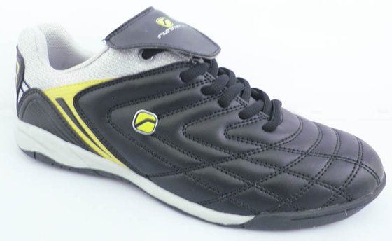 Black Rubber Football Turf Shoes Comfortable Fashion With EVA Insole