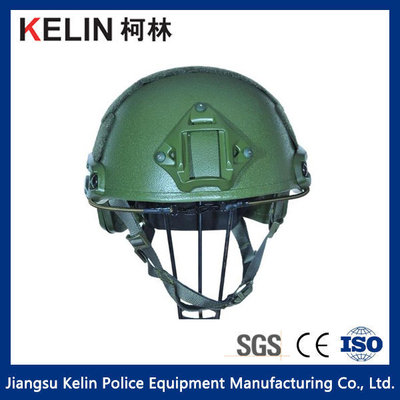 NIJ IIIA 9mm Kevlar Green Fast Bulletproof Helmet with Test report