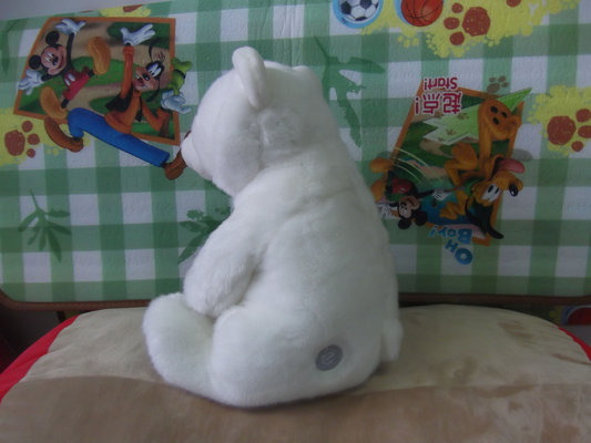 9'' sitting plush stuffed polar bear supplier