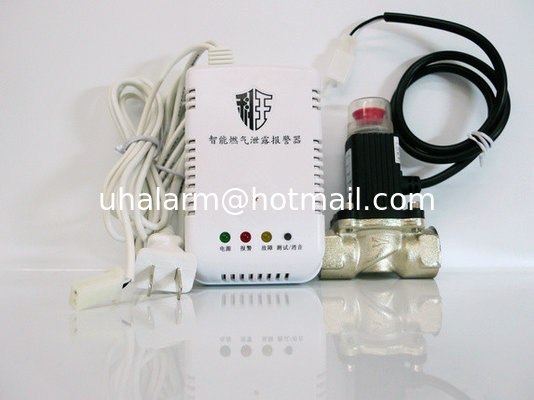 EN Standard Home Natural Gas Detector With Shutoff Valve For Home Kitchen