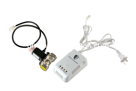 EN Standard 2 in 1 Combine AC Powered LPG Gas & CO Detector With Shutoff Valve Factory Direct-Sale