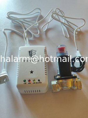 Home Domestic Combustible Gas Detector With Solenoid Valve For Home Kitchen From Factory