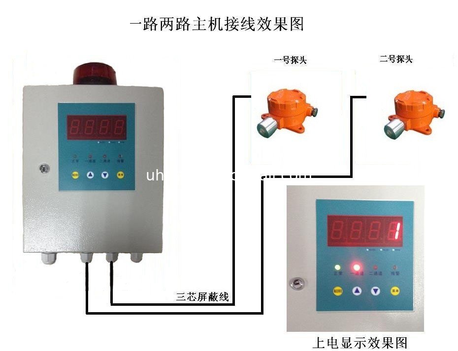 Analog H2S Gas Detector With Explosion-proof Probe For Factory