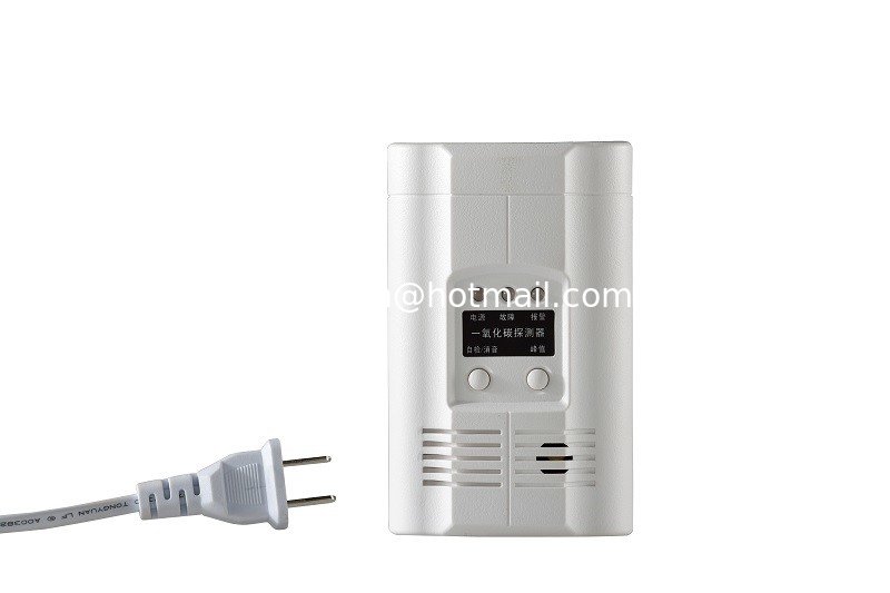 AC 220V Powered Wall mounted CO detector / CO Alarm / CO Gas Detector For Home Security
