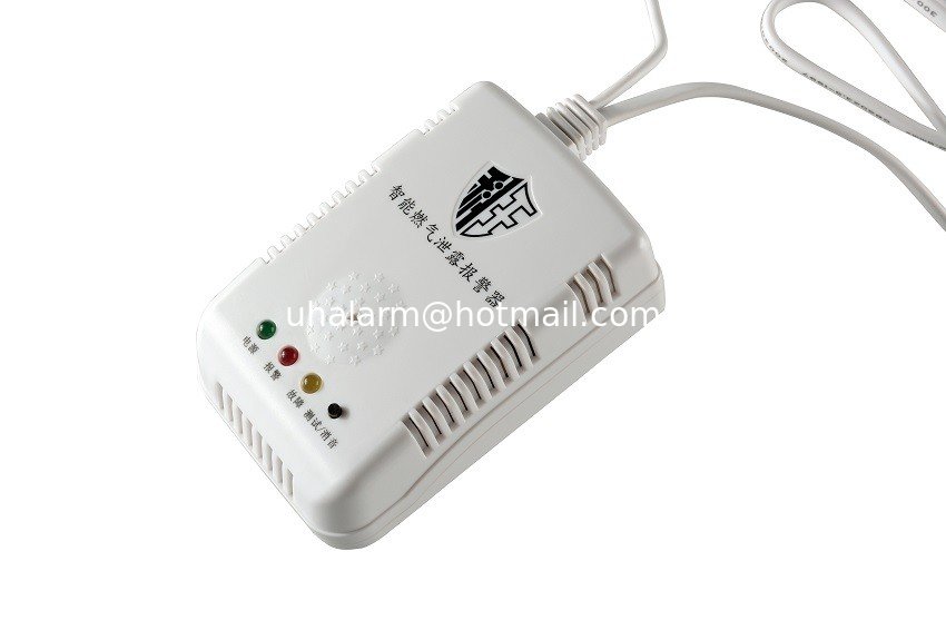 EN Standard 2 in 1 Combine AC Powered Combustible Gas & CO Detector With Shutoff Valve Factory Direct-Sale