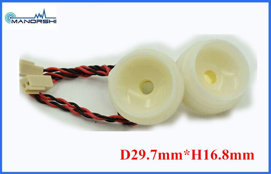 White ABS 105dB PZT Piezoelectric Transducer With Plug 30mm Reverse Buzzer