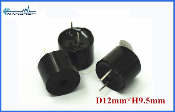 Black Active Electronic Magnetic Buzzer Soldering Pads For Computer