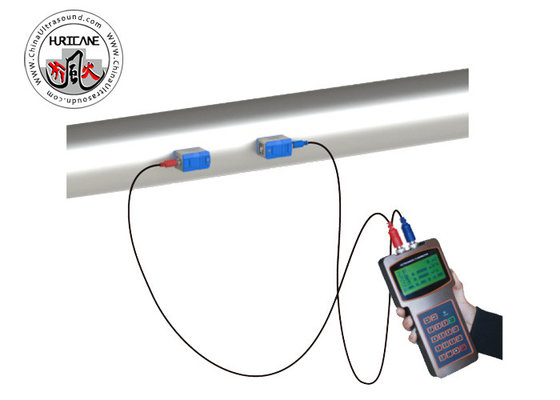 Portable Clamp On Flow Meter Digital Display ABS Housing Materia